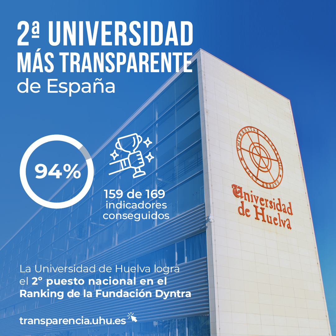 La Universidad de Huelva ocupa la 2ª posición del ranking de Dyntra de las universidades ...